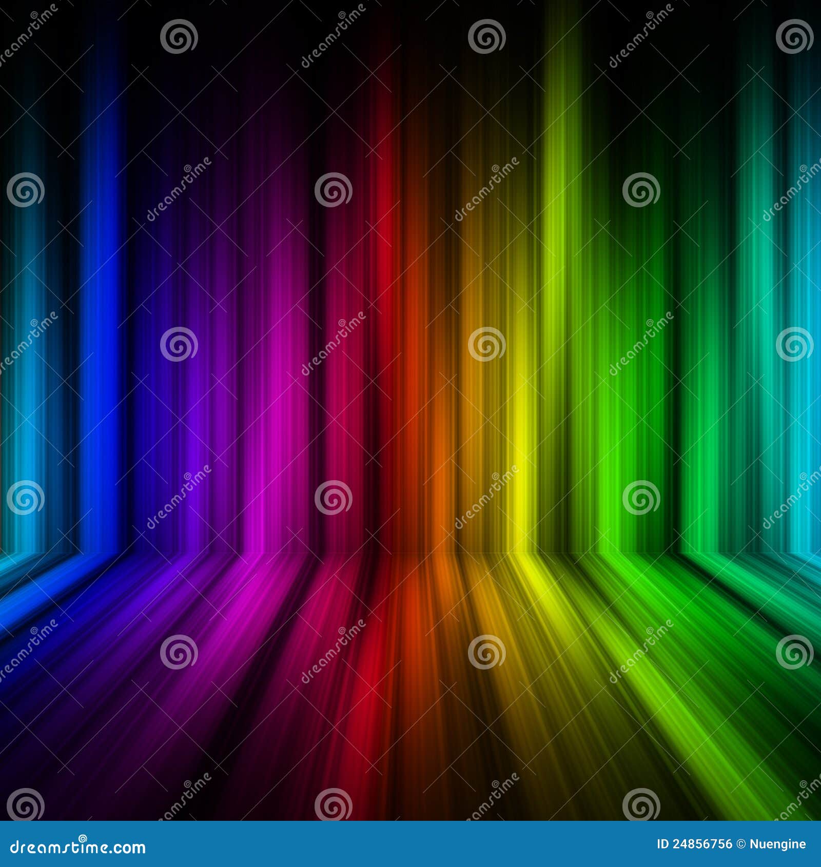 Rainbow Colorful Stage Pattern Background Stock Illustration ...