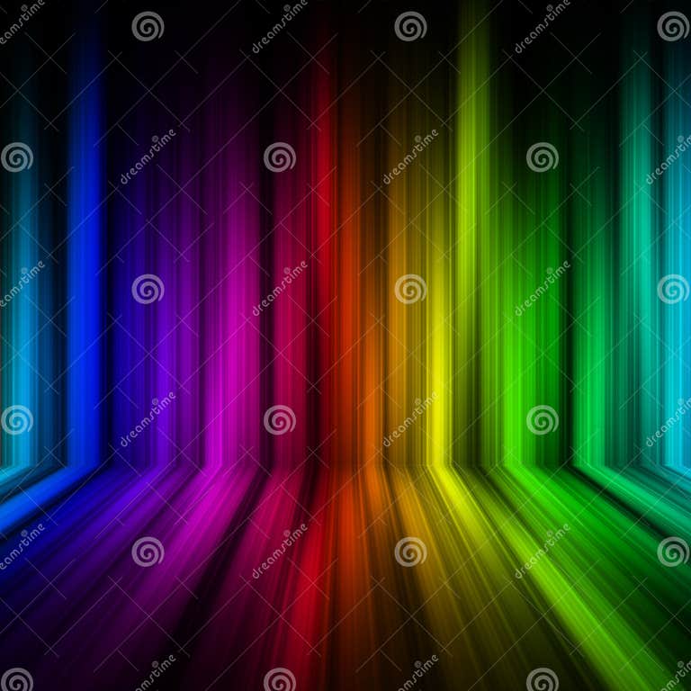 Rainbow Colorful Stage Pattern Background Stock Illustration ...