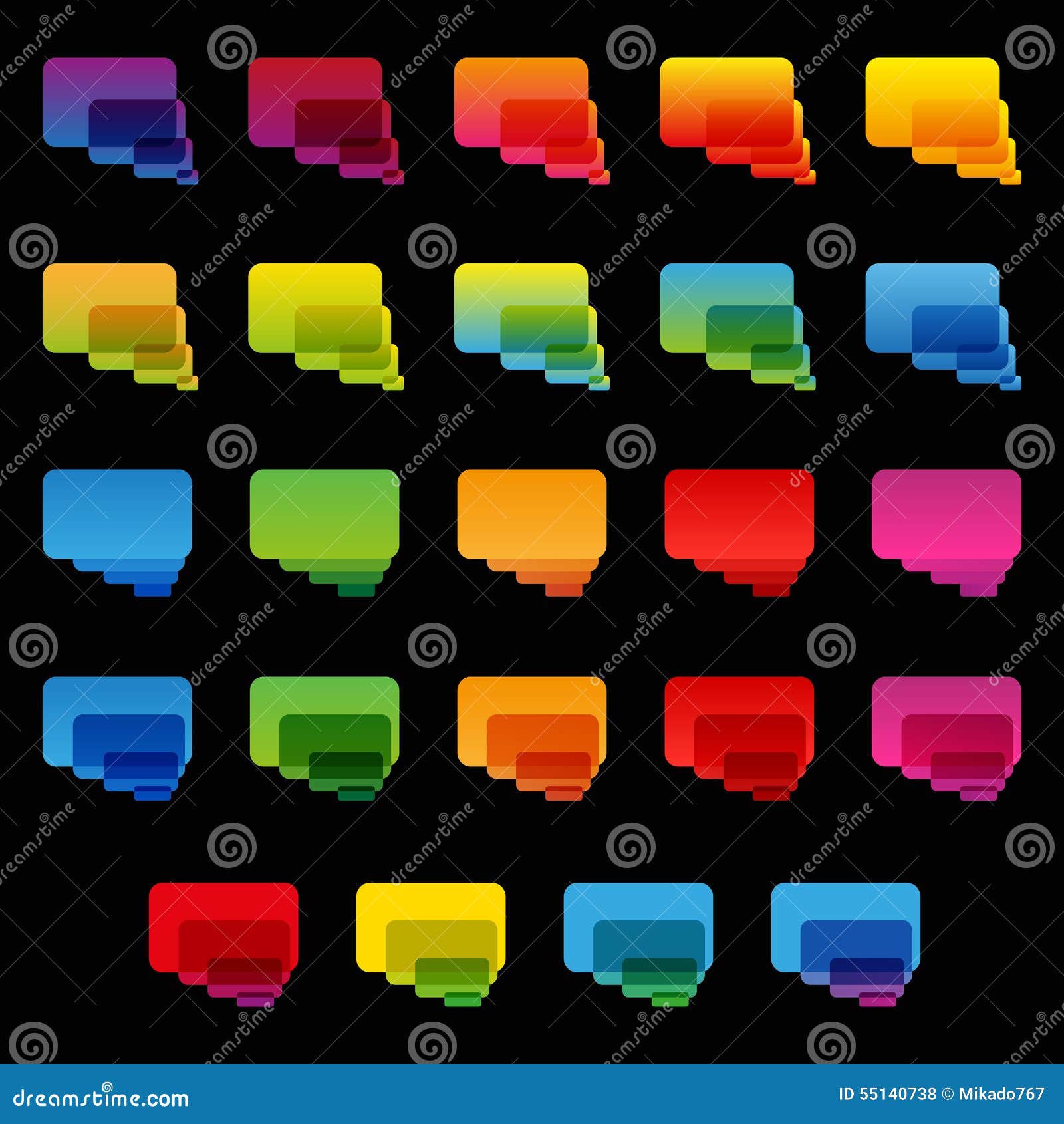 Rounded Rectangle With Realistic Shadow. White Button Template Vector ...