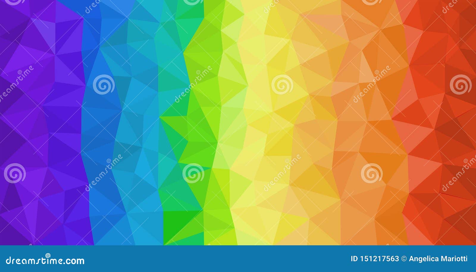 Rainbow Colors Abstract Background with Triangles Stock Vector ...