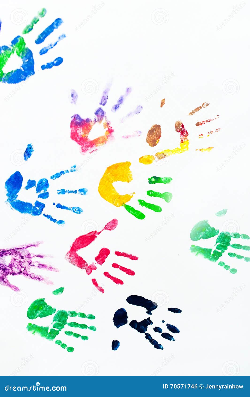Rainbow colors arms prints stock photo. Image of texture - 70571746