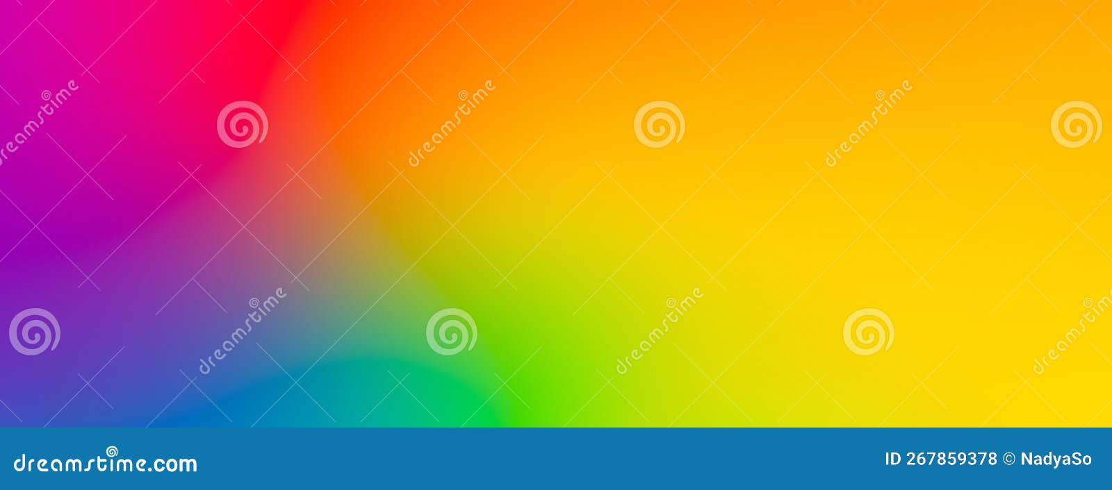 Rainbow Colors Background, Abstract Vibrant Color Gradient Banner Web ...