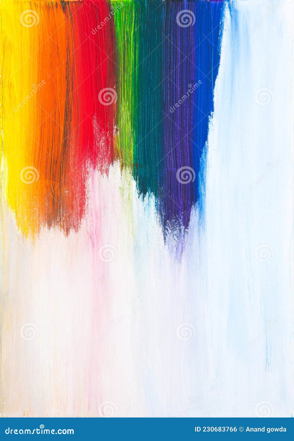 Rainbow colors drip paint stock illustration. Illustration of dripping ...