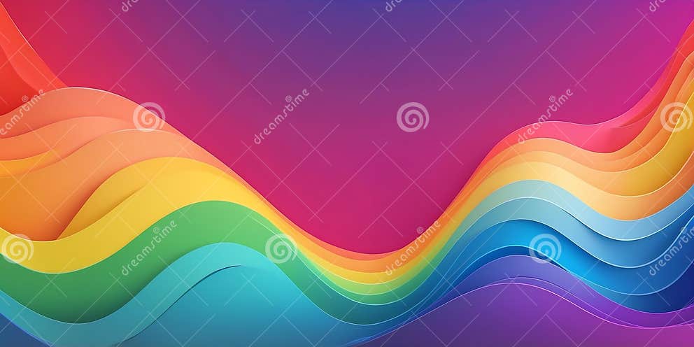 Rainbow Colors Grainy Gradient Smooth Transition Backg Ai Generated ...