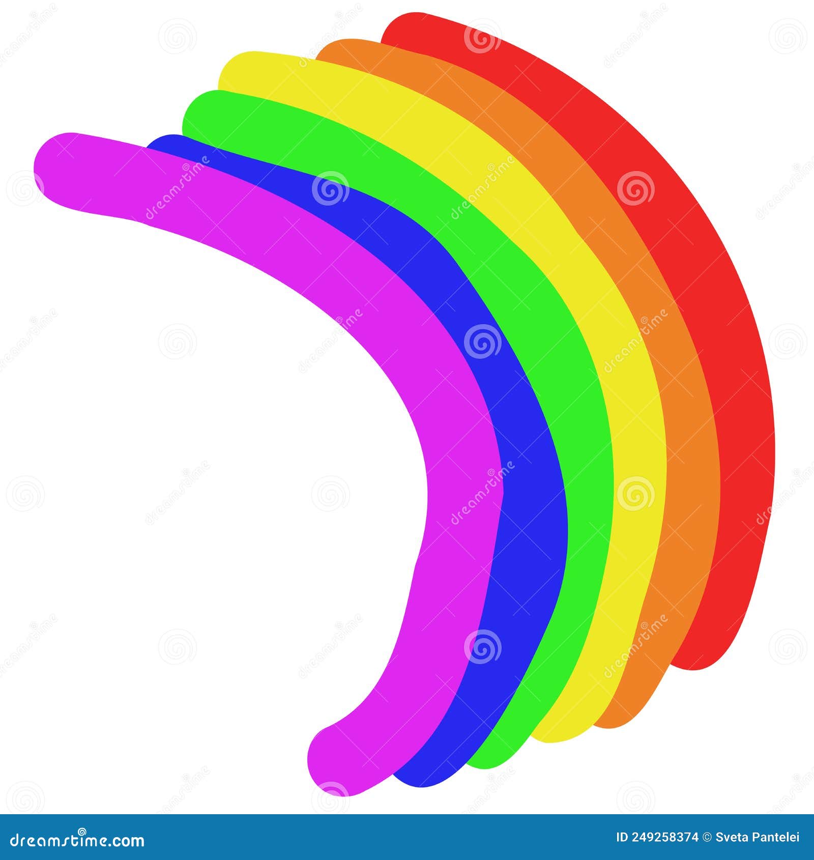 Rainbow in the Colors of the Lgbt Stock Vector - Illustration of ...