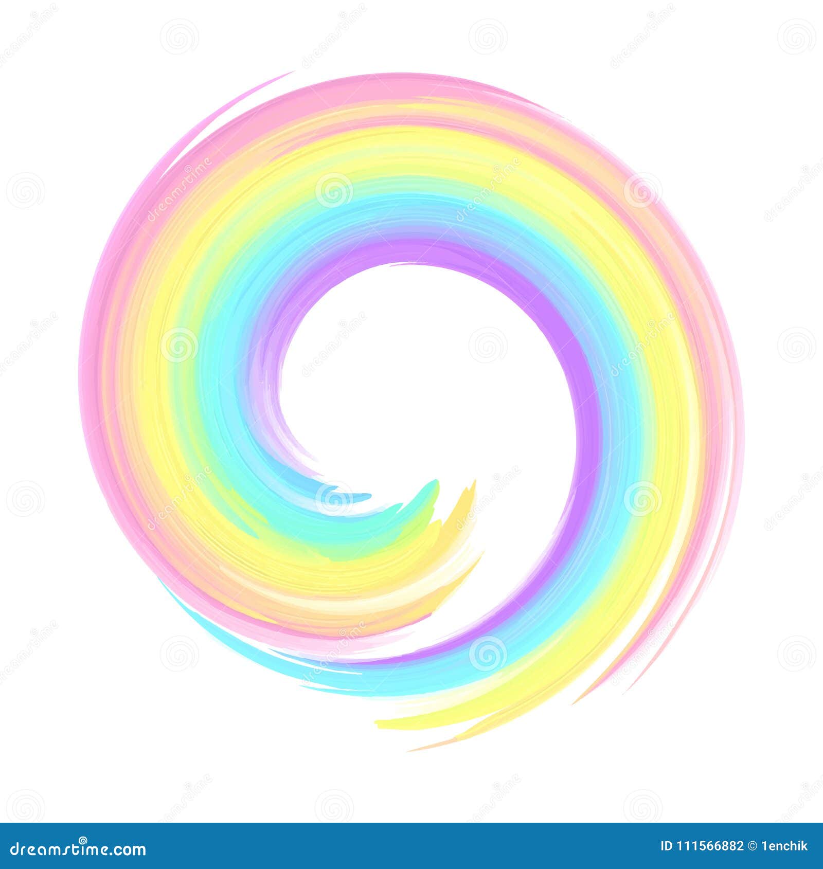 Rainbow Colors Magic Vector Swirl Stock Vector - Illustration of ...