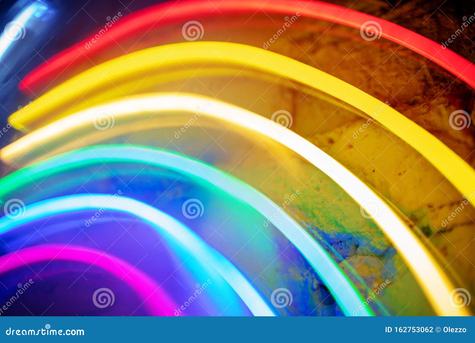 Rainbow Colors Neon Background, Abstract Festive Modern Vibrant Texture ...