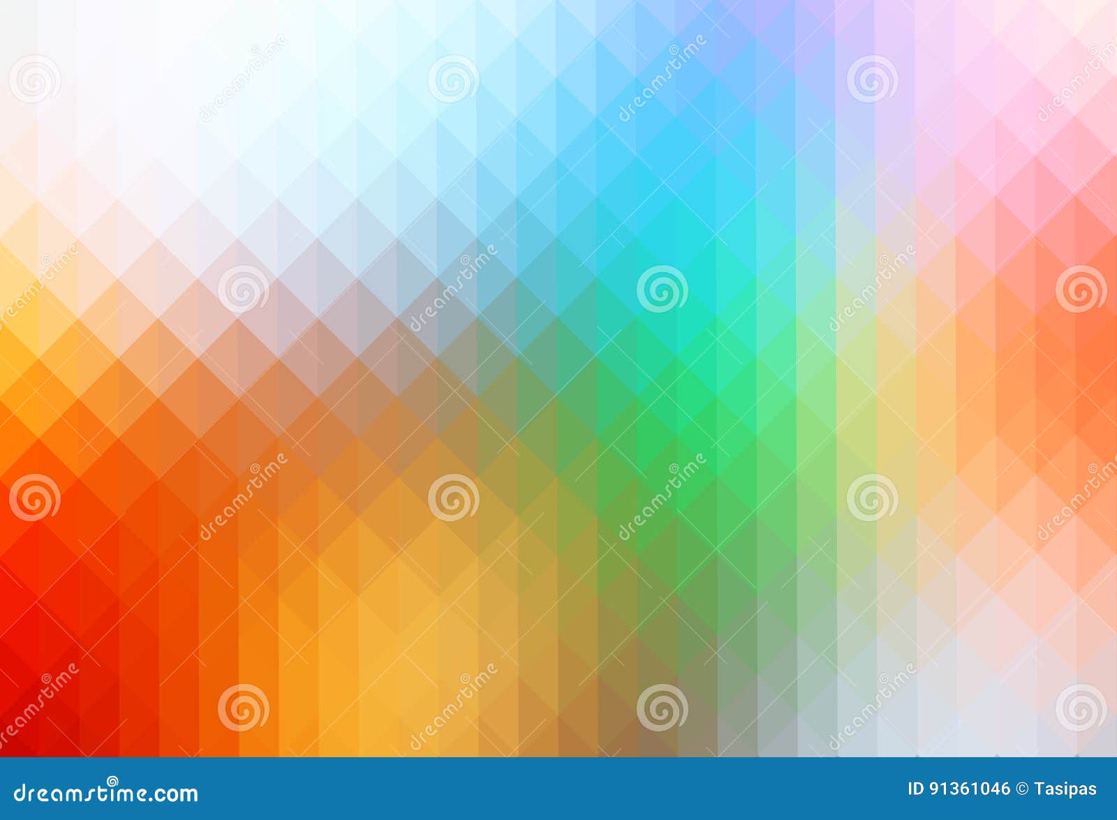 Rainbow Colors Rows of Triangles Background Stock Vector - Illustration ...
