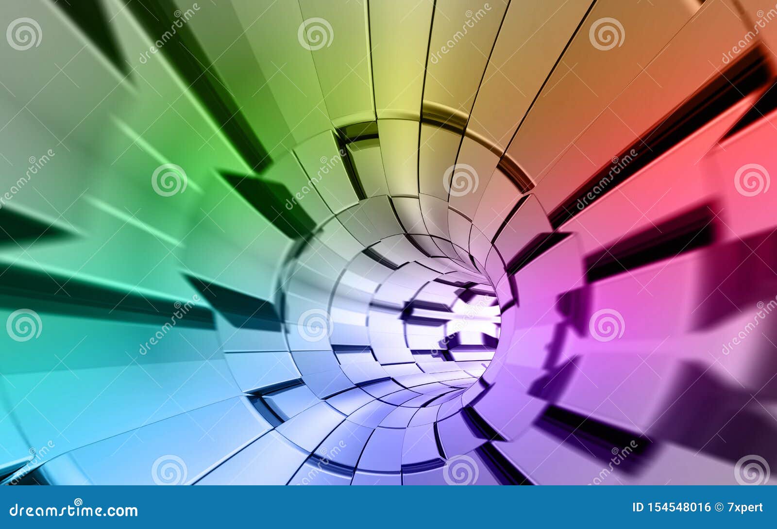 Rainbow Colors Technology Background Stock Illustration - Illustration ...