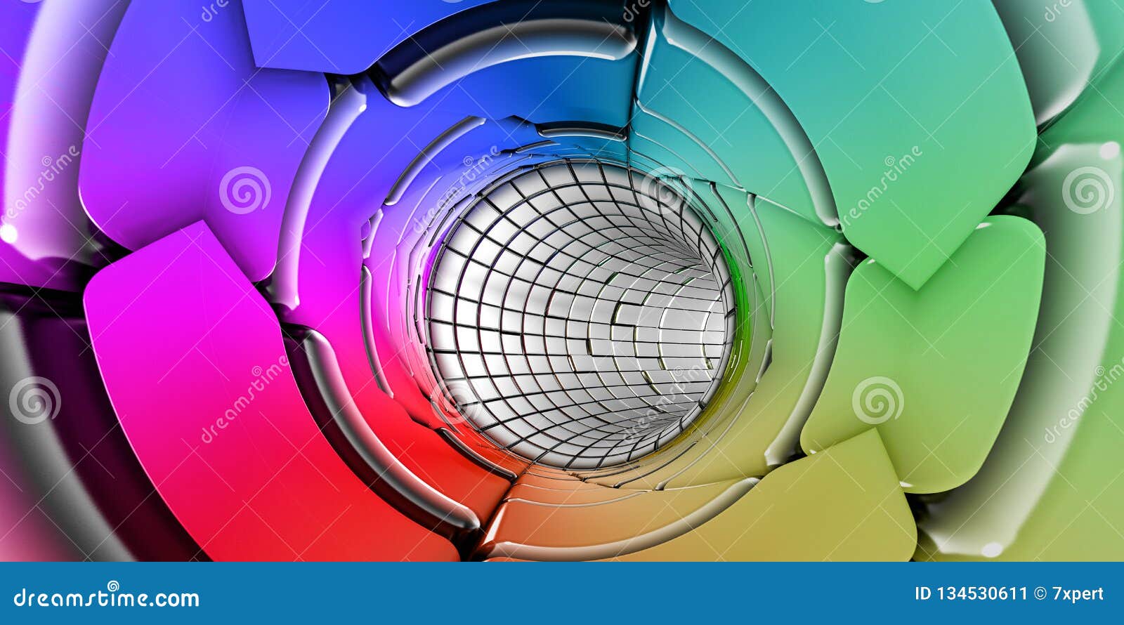 Rainbow Colors Technology Background Panorama Stock Image - Image of ...