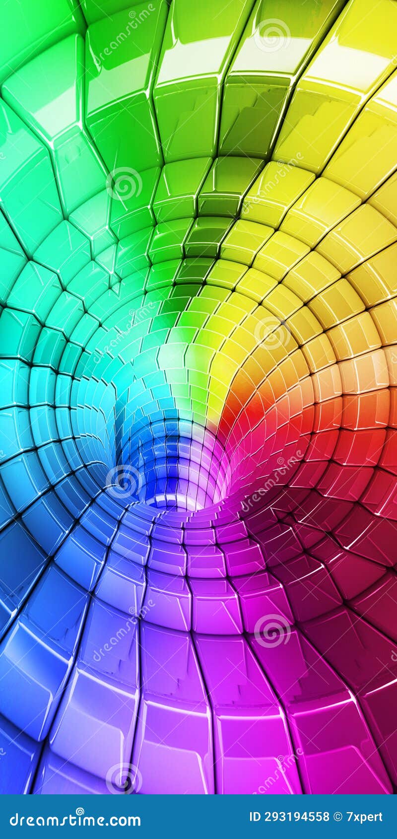 Rainbow Colors Technology Background Vertical Stock Illustration ...