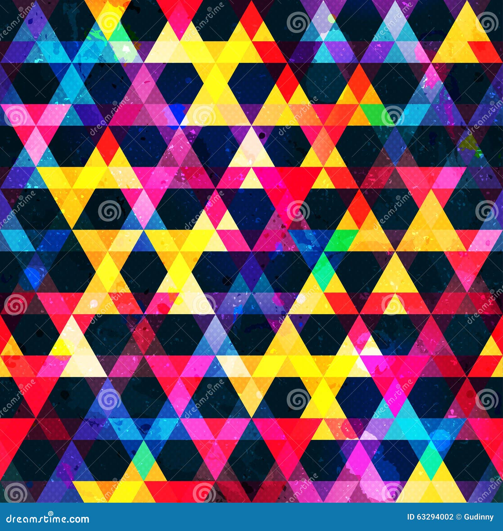 Rainbow Colors Triangle. Seamless Texture Stock Illustration ...