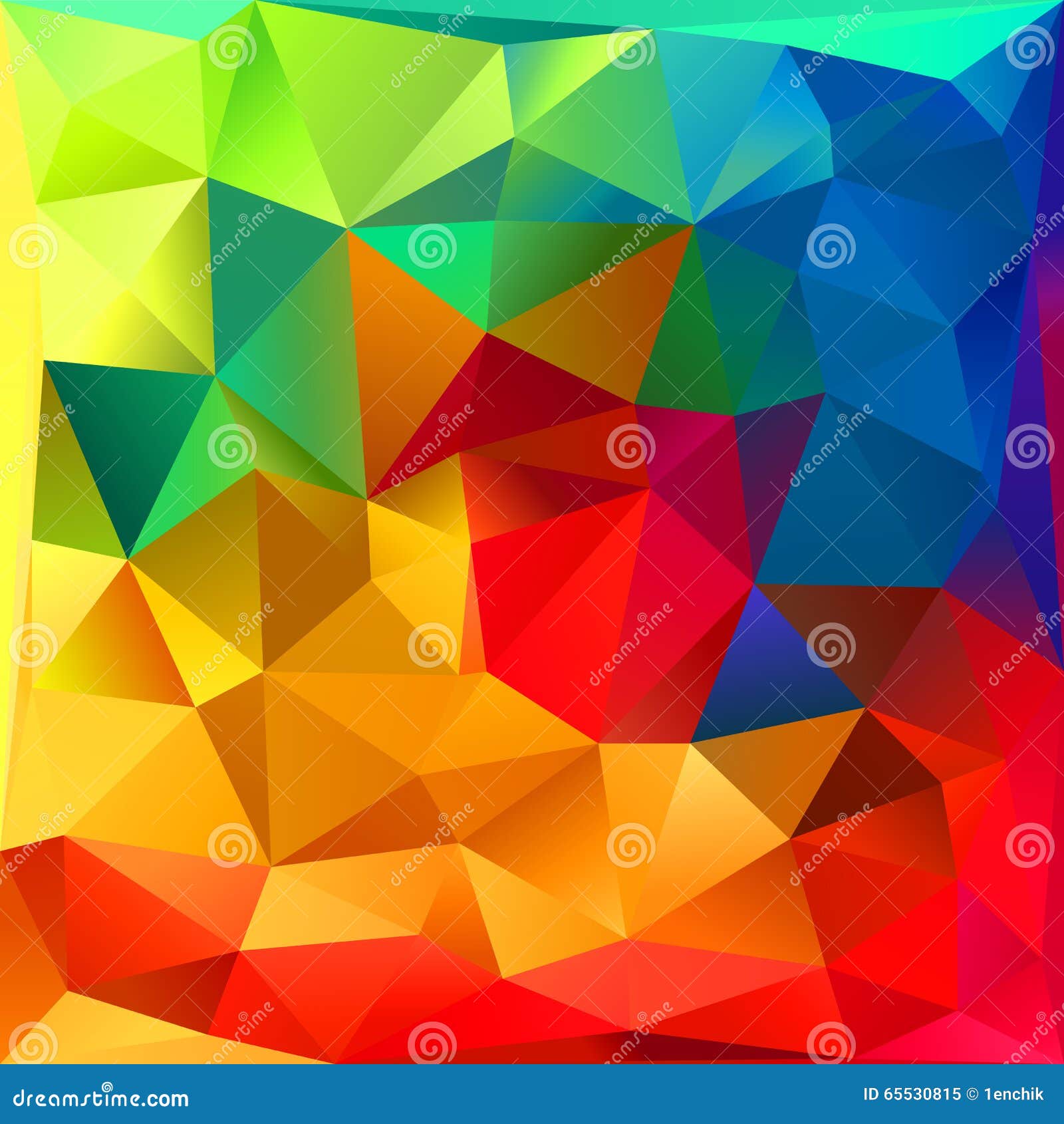 Rainbow Colors Triangles Abstract Vector Background Stock Vector ...