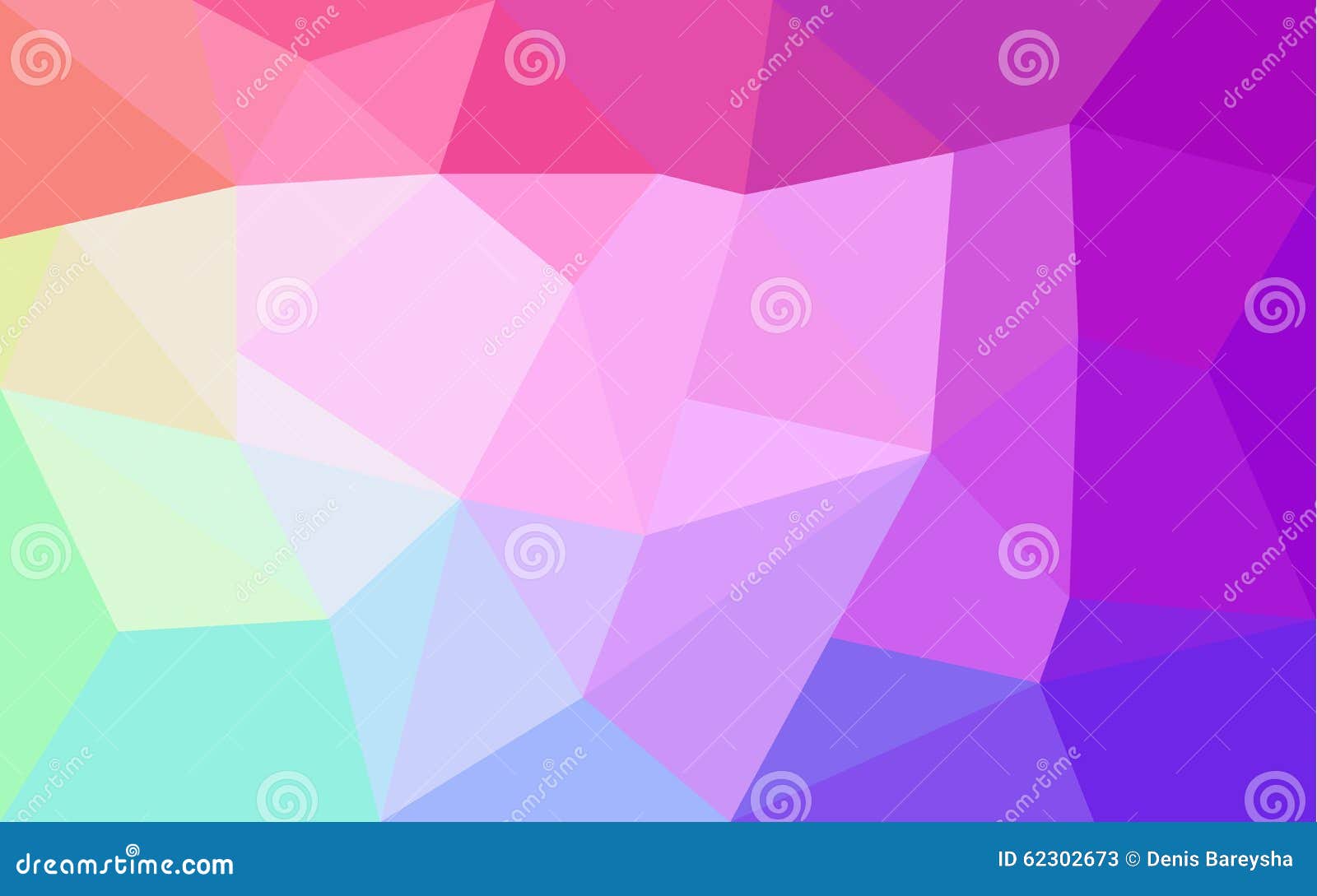 Rainbow Colors Triangular Vector Pattern Stock Vector - Illustration of ...