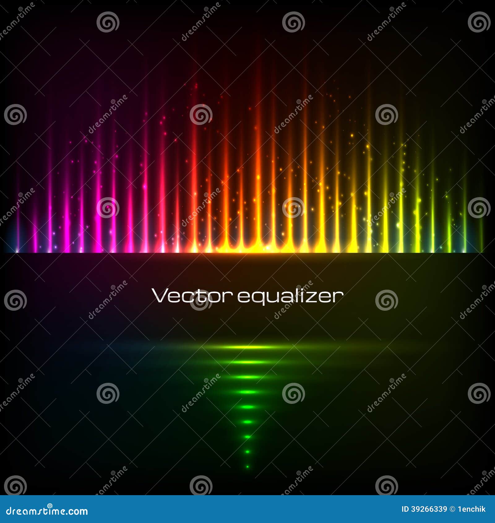 Rainbow Colors Vector Equalizer Stock Vector - Illustration of digital ...