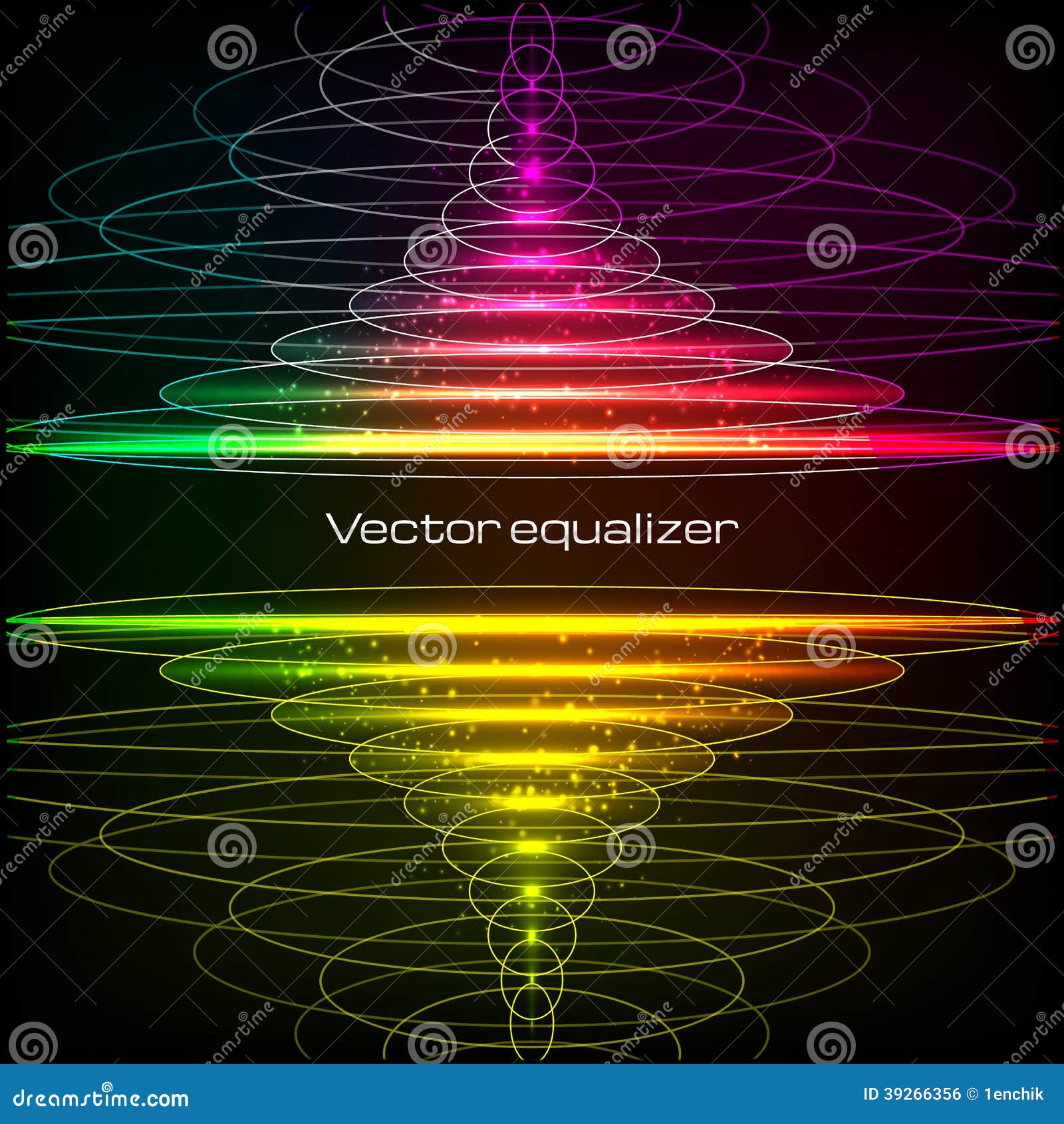 Rainbow Colors Vector Vertical Equalizer Stock Vector - Illustration of ...