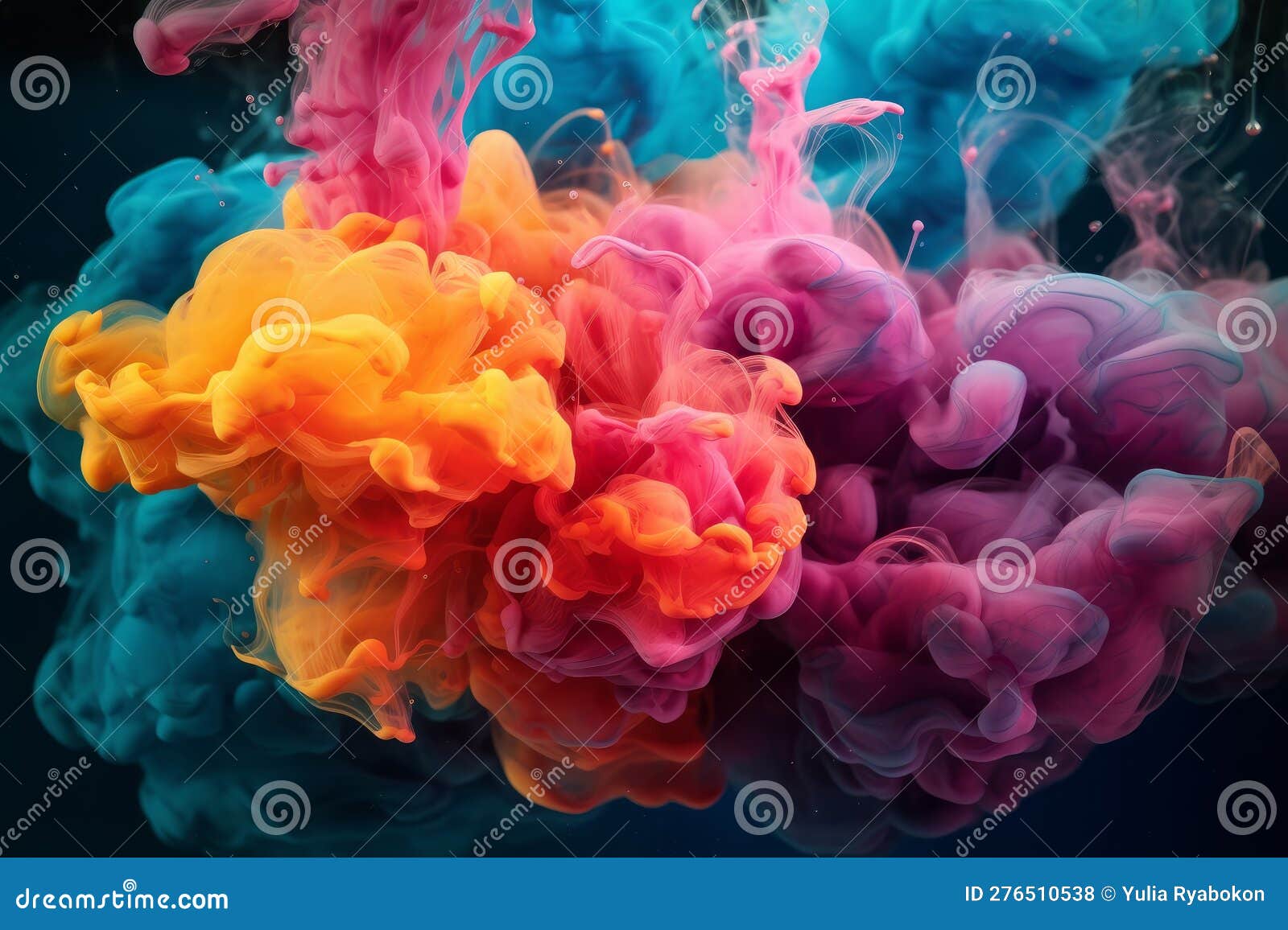 Rainbow Colors in Water. Generate Ai Stock Illustration - Illustration ...