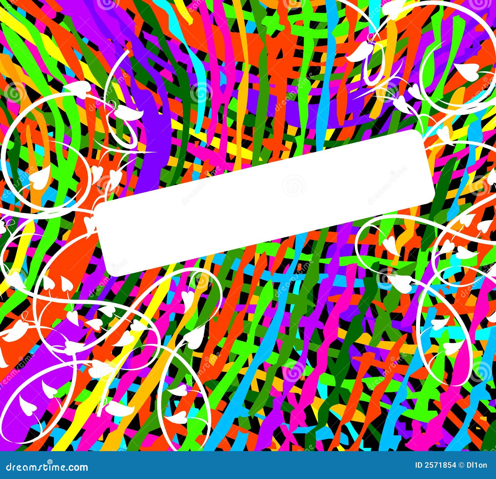 Rainbow Colors. White Banner. Stock Vector - Illustration of circle ...