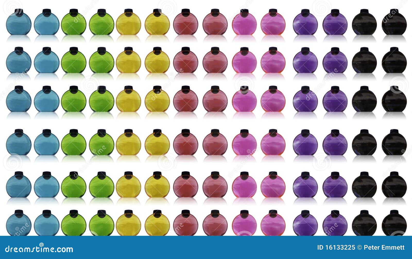 Rainbow Colour Bottles stock image. Image of color, colour - 16133225