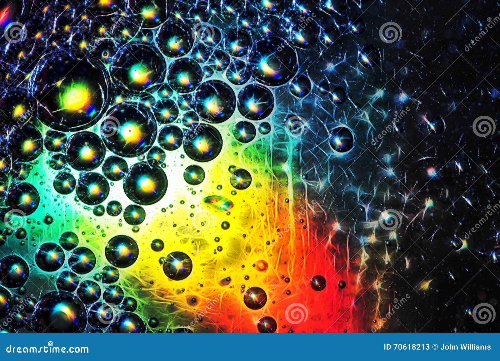 Rainbow Coloured Oil on Water Abstract Stock Image - Image of rainbow ...