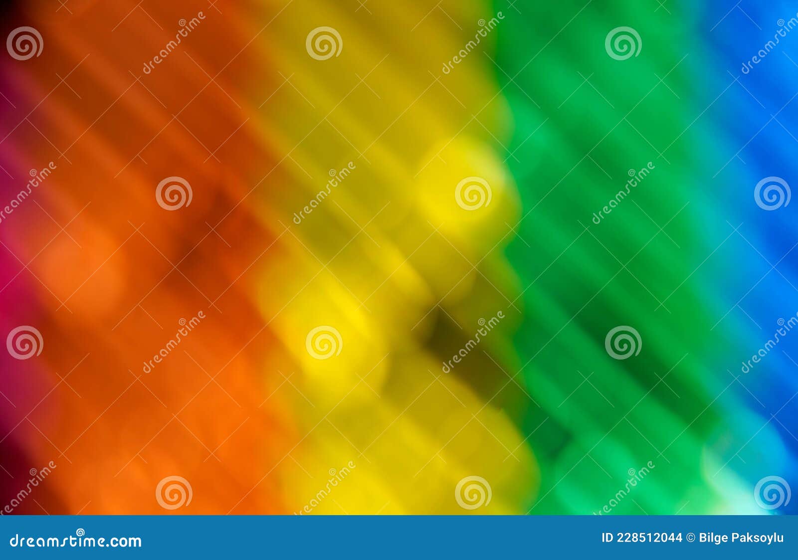 Rainbow Colours with Bokeh for Background Stock Photo - Image of macro, peach: 228512044