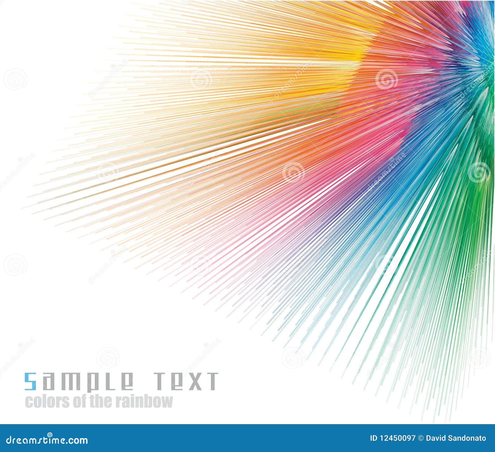 Rainbow Colours Spectrum Business Card Background Stock Vector ...