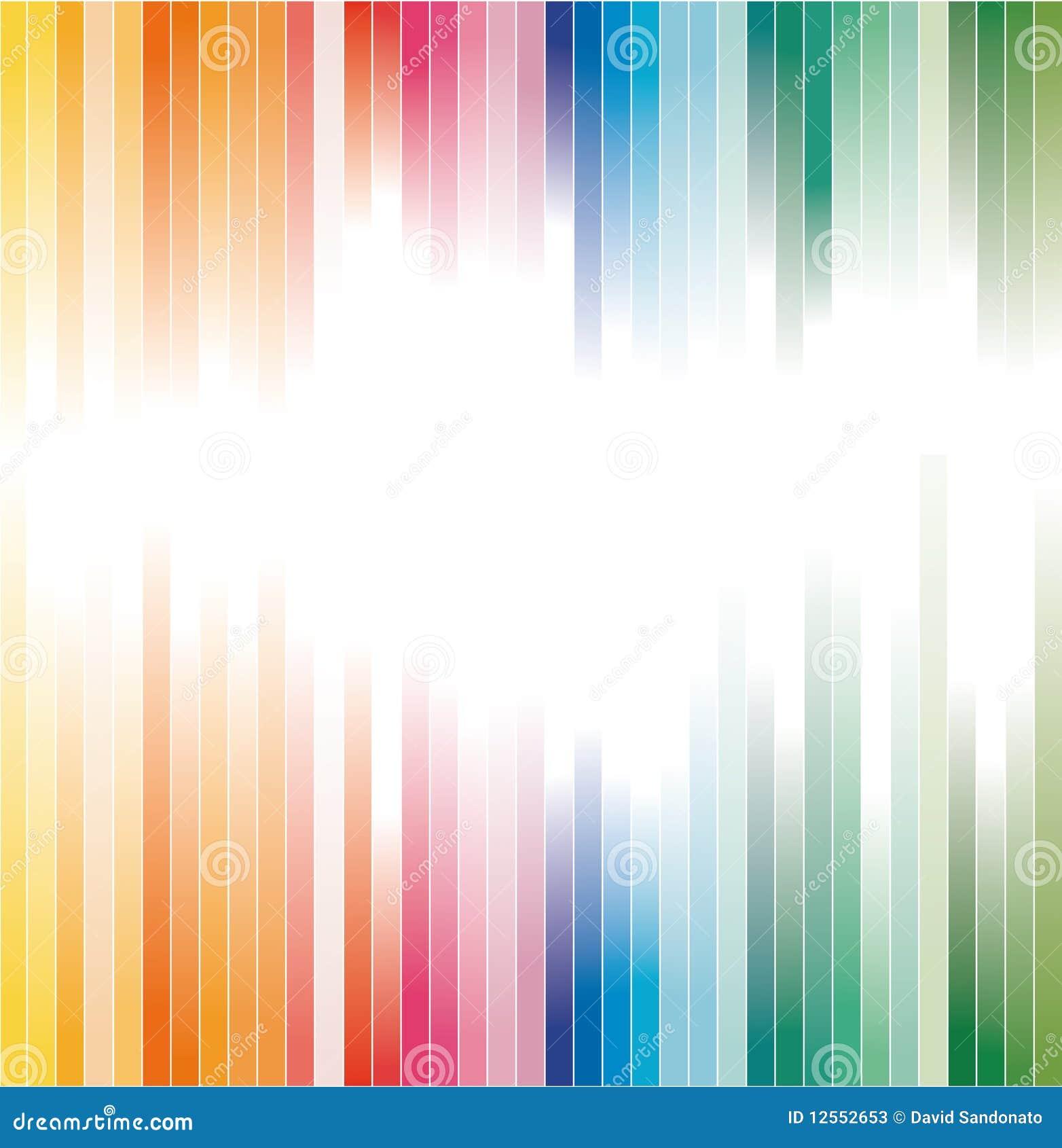 Rainbow Colours Striped Background for Brochure Stock Vector ...