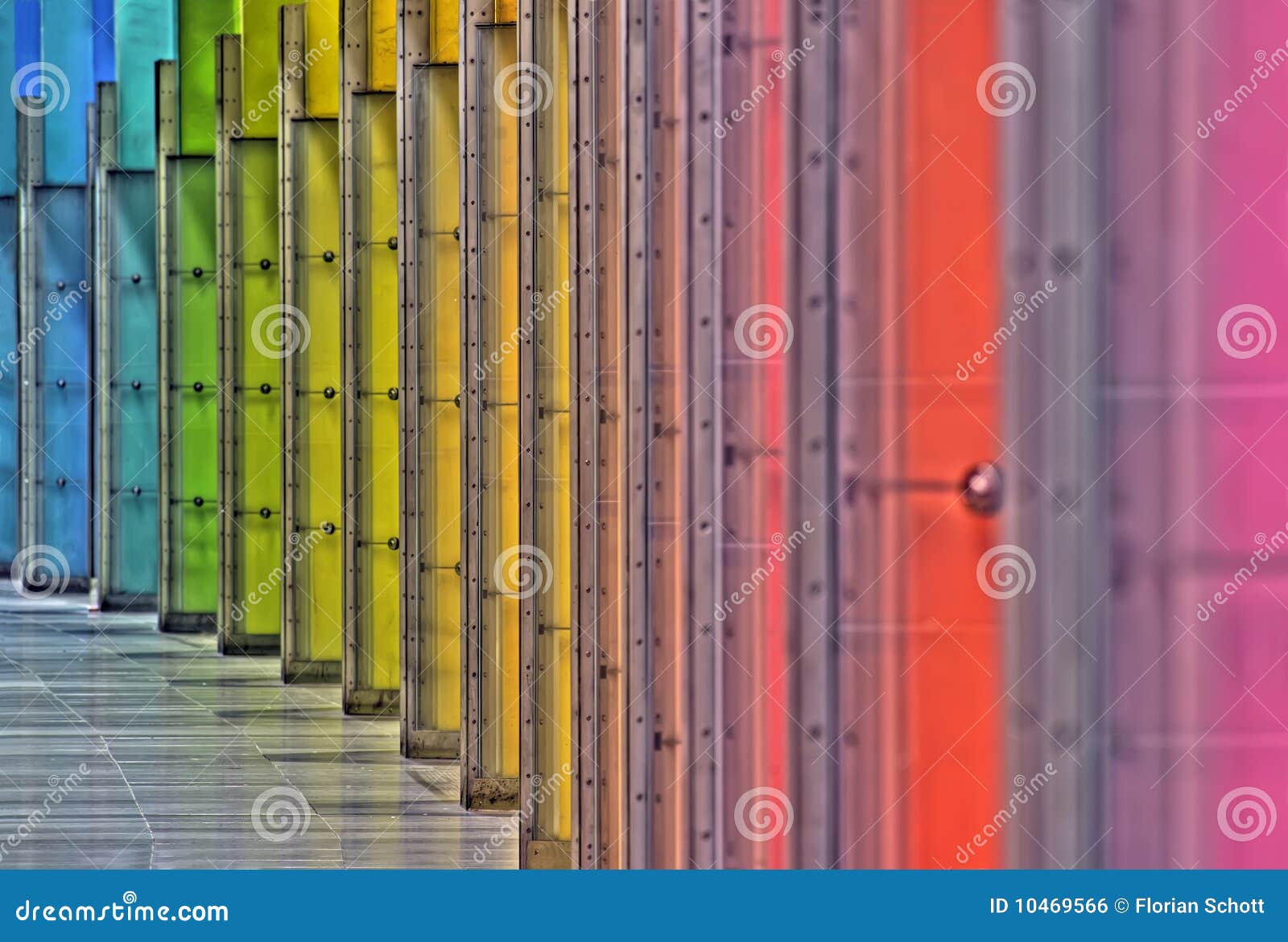 Rainbow Columns stock photo. Image of colors, pink, abstract - 10469566