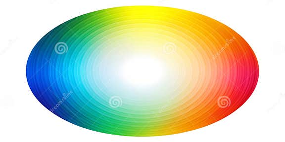 Rainbow Concentric Circles a Digital Abstract Illustration with a ...