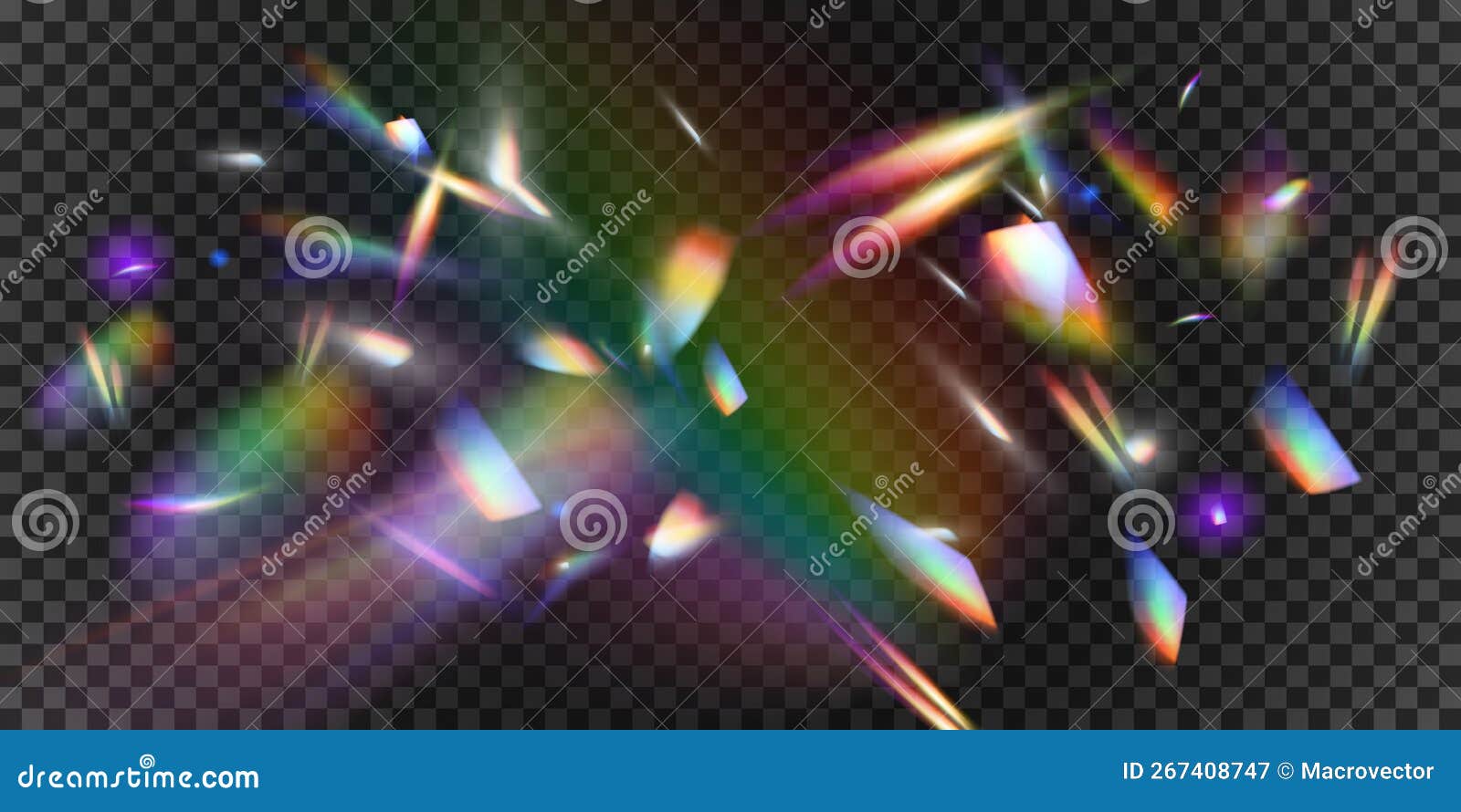 Rainbow Confetti Effects Set Stock Vector - Illustration of spark ...