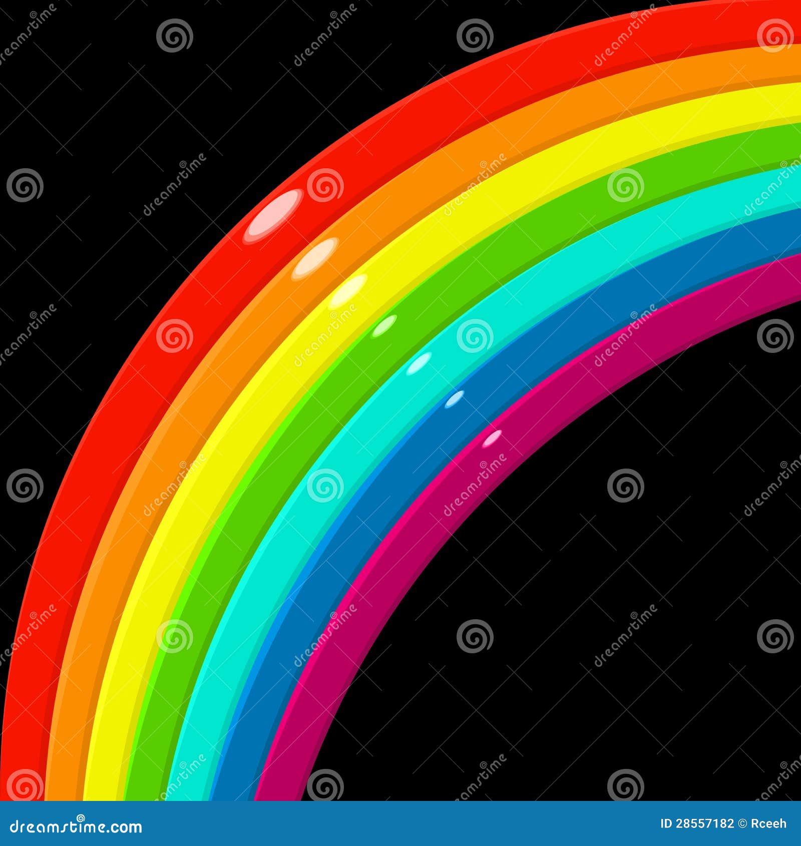 Rainbow corner stock vector. Illustration of colorful - 28557182