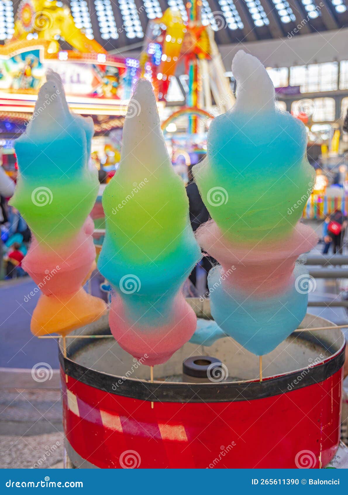 Rainbow Cotton Candy stock photo. Image of serbia, flavors - 265611390