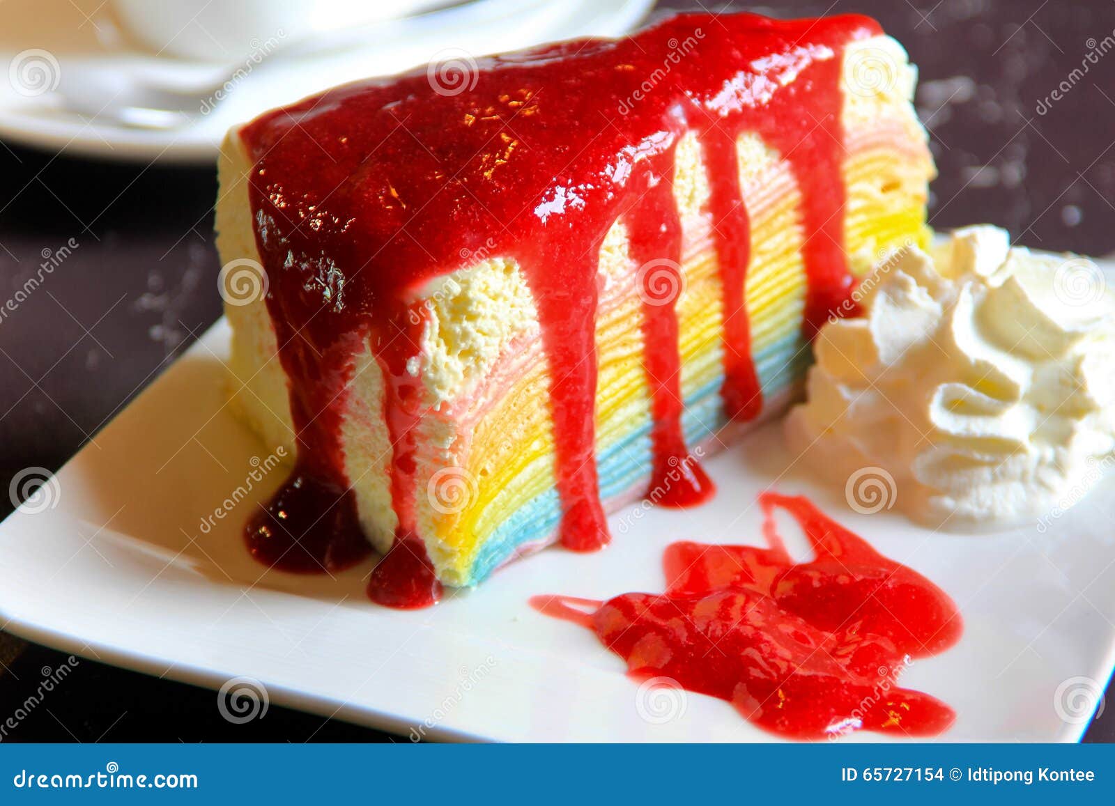 Rainbow Crape Cake Royalty-Free Stock Photography | CartoonDealer.com ...