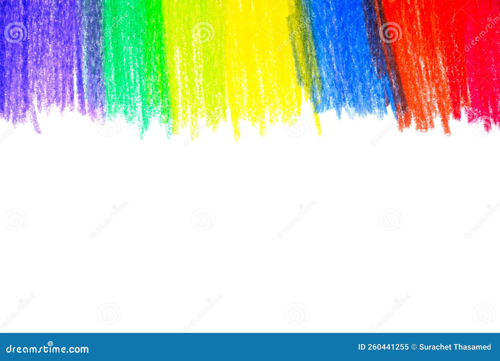 Rainbow Crayon Texture Background. Colorful Background Stock Image ...