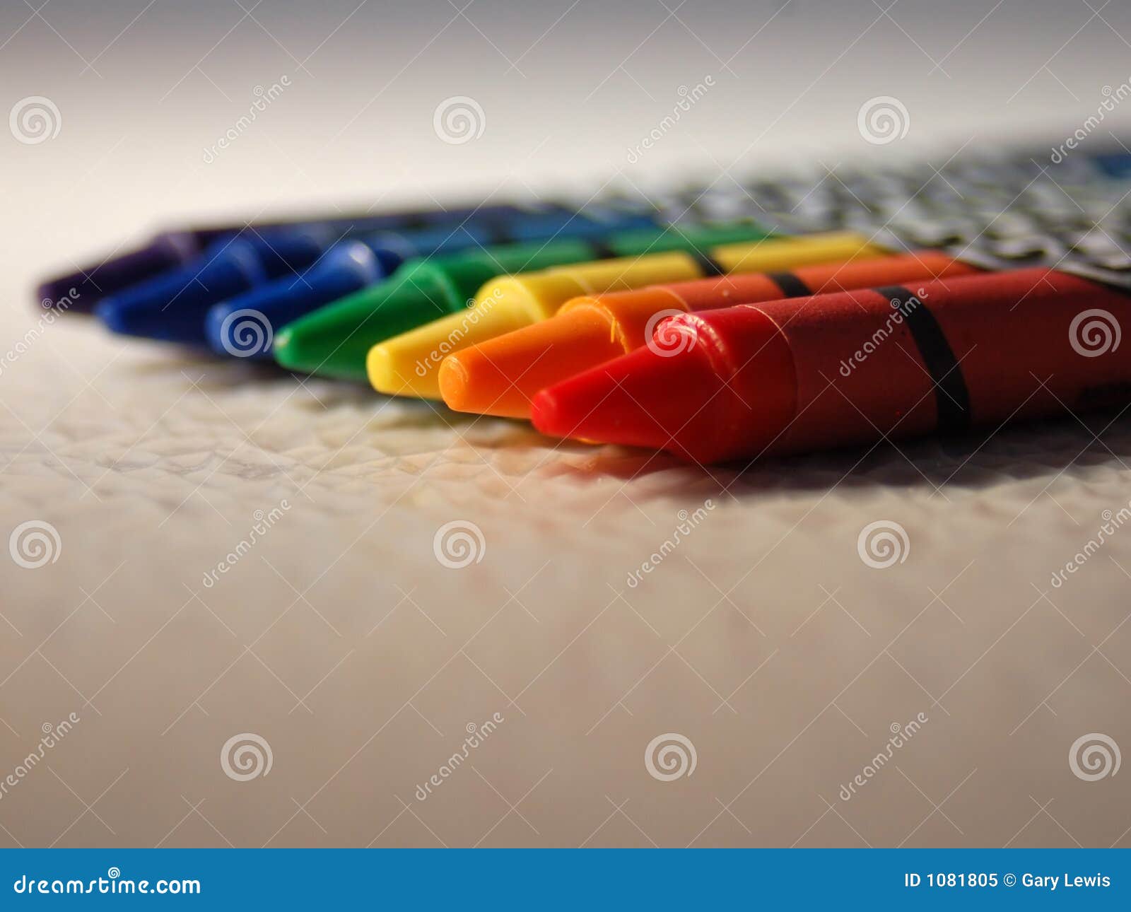Rainbow Crayons stock image. Image of illustrate, colored - 1081805