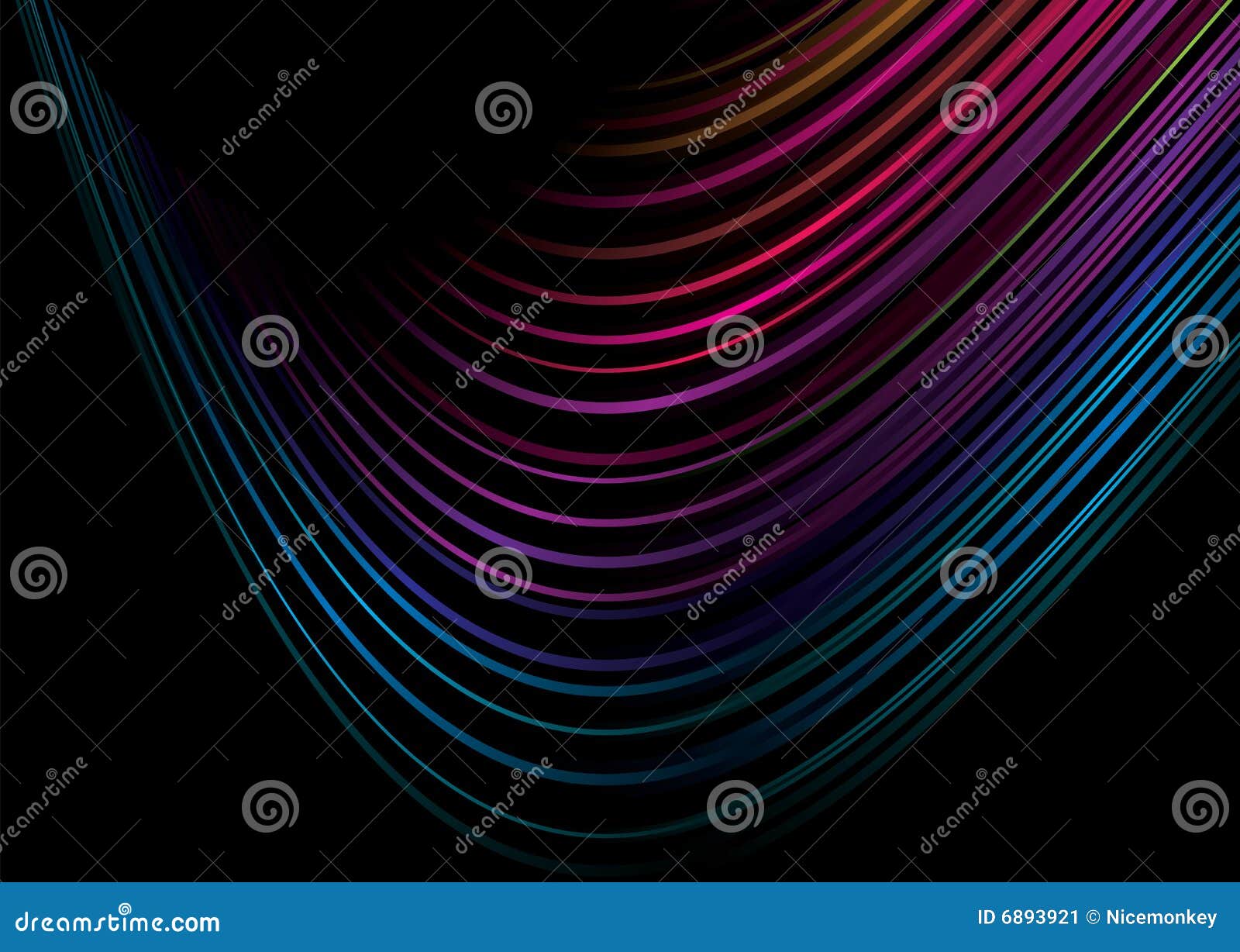 Rainbow crazy swirl stock vector. Illustration of flow - 6893921