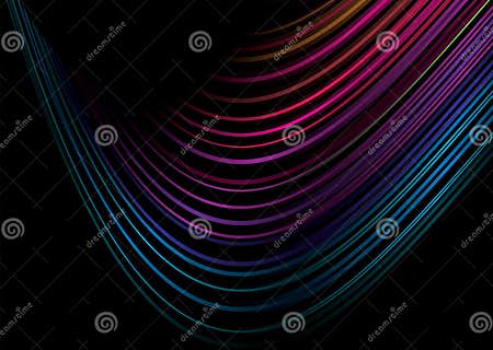 Rainbow crazy swirl stock vector. Illustration of flow - 6893921