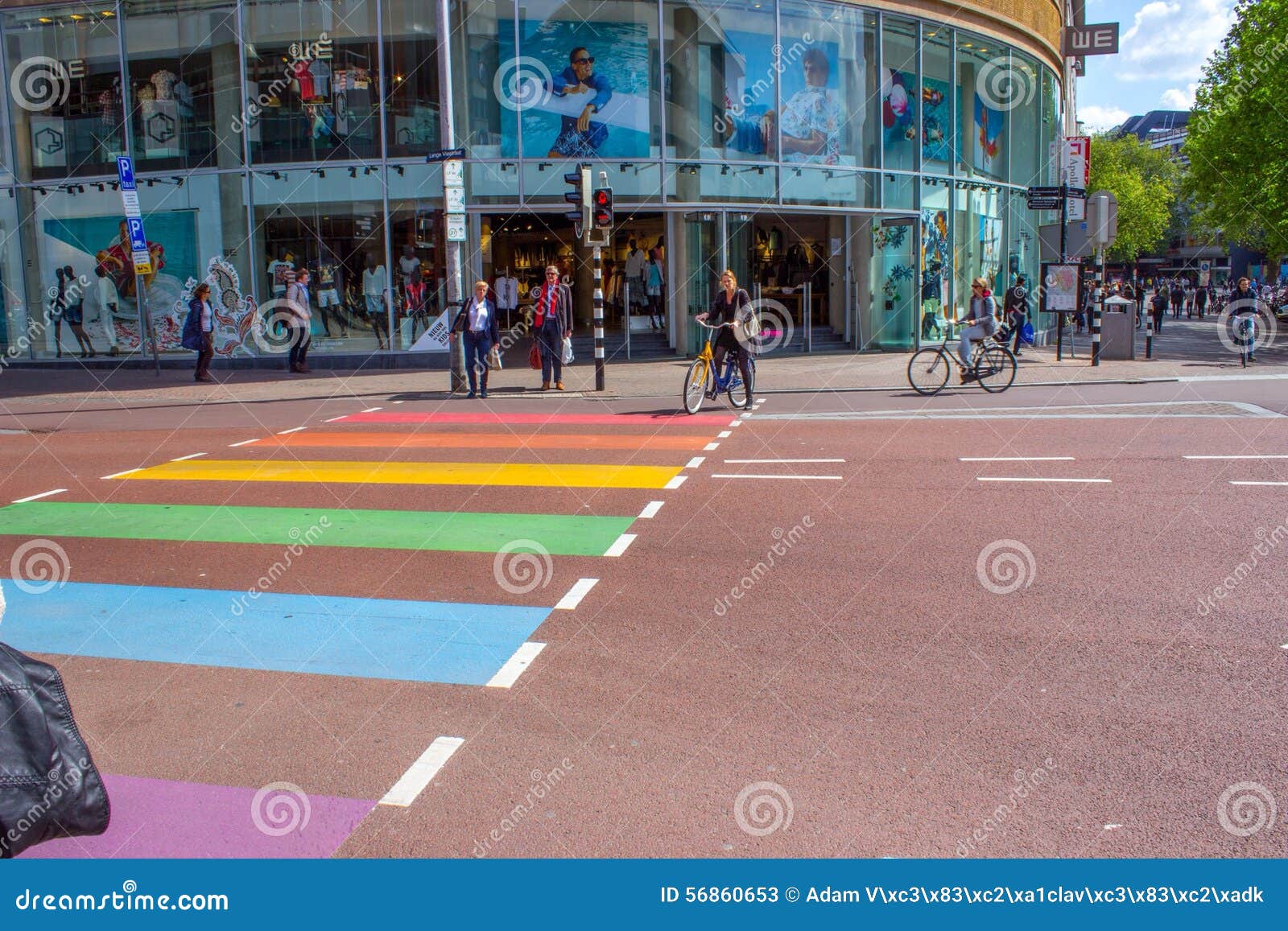 Rainbow crossing editorial stock photo. Image of church - 56860653