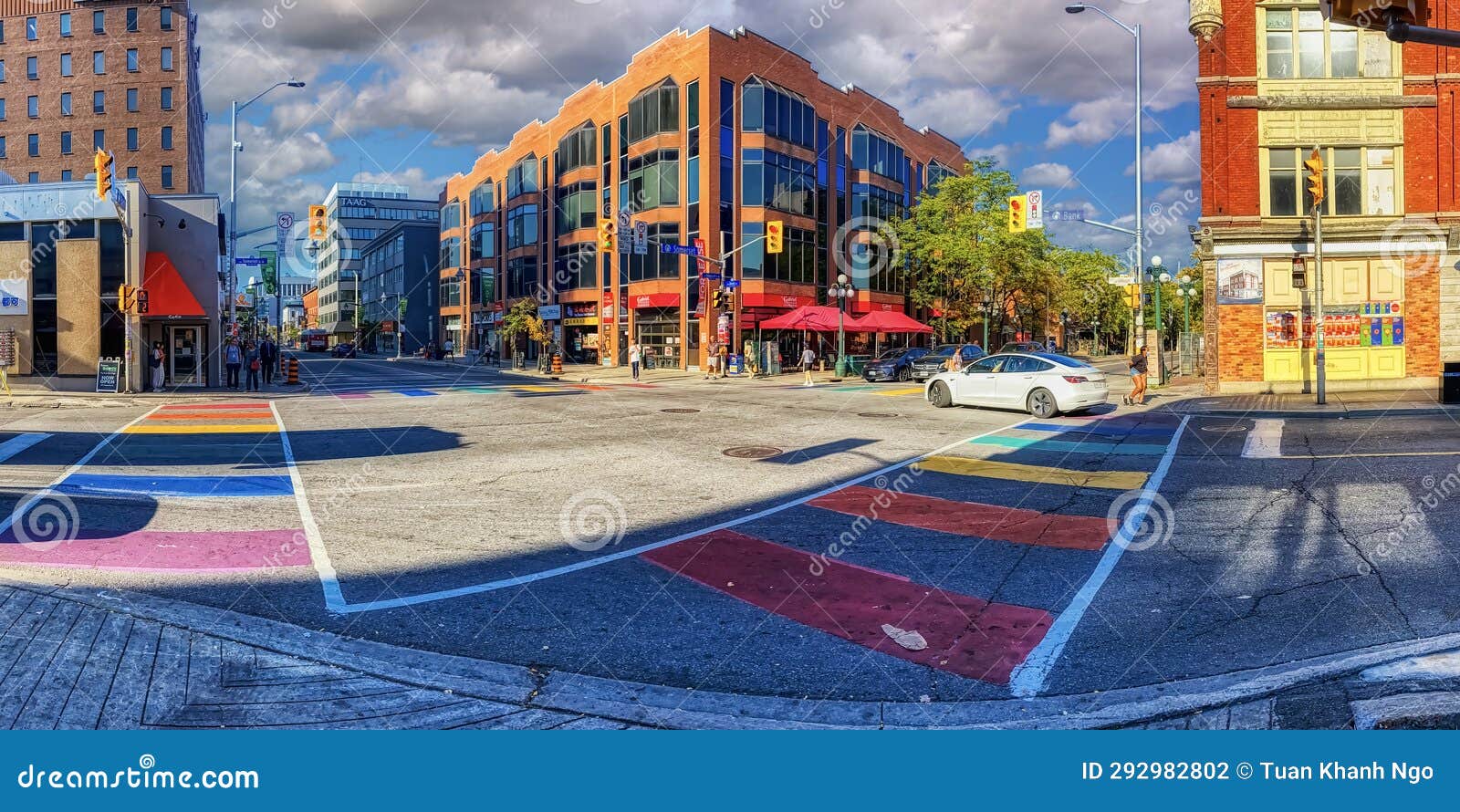 Rainbow Crosswalk in Ottawa, Ontario Stock Photo - Image of ottawa ...