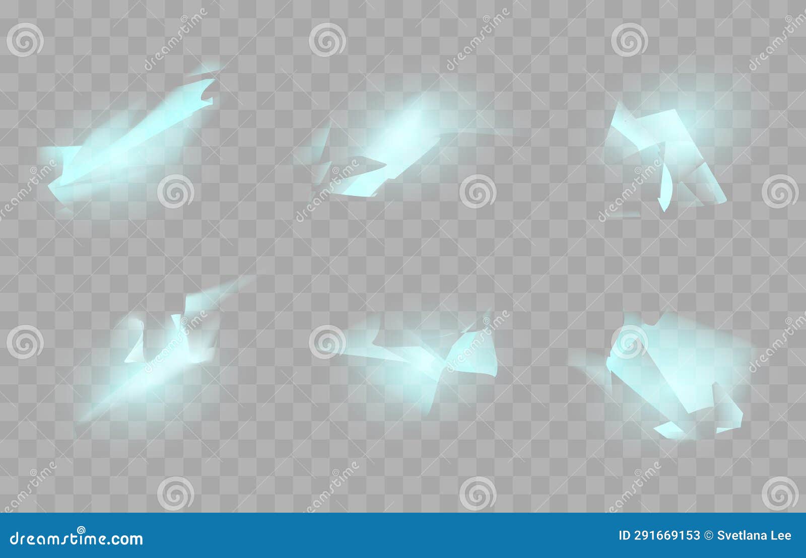 Rainbow Crystal Reflection Effect. Shimmer and Shine Stock Illustration ...