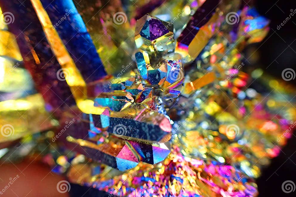 Rainbow crystal texture stock photo. Image of texture - 139904712