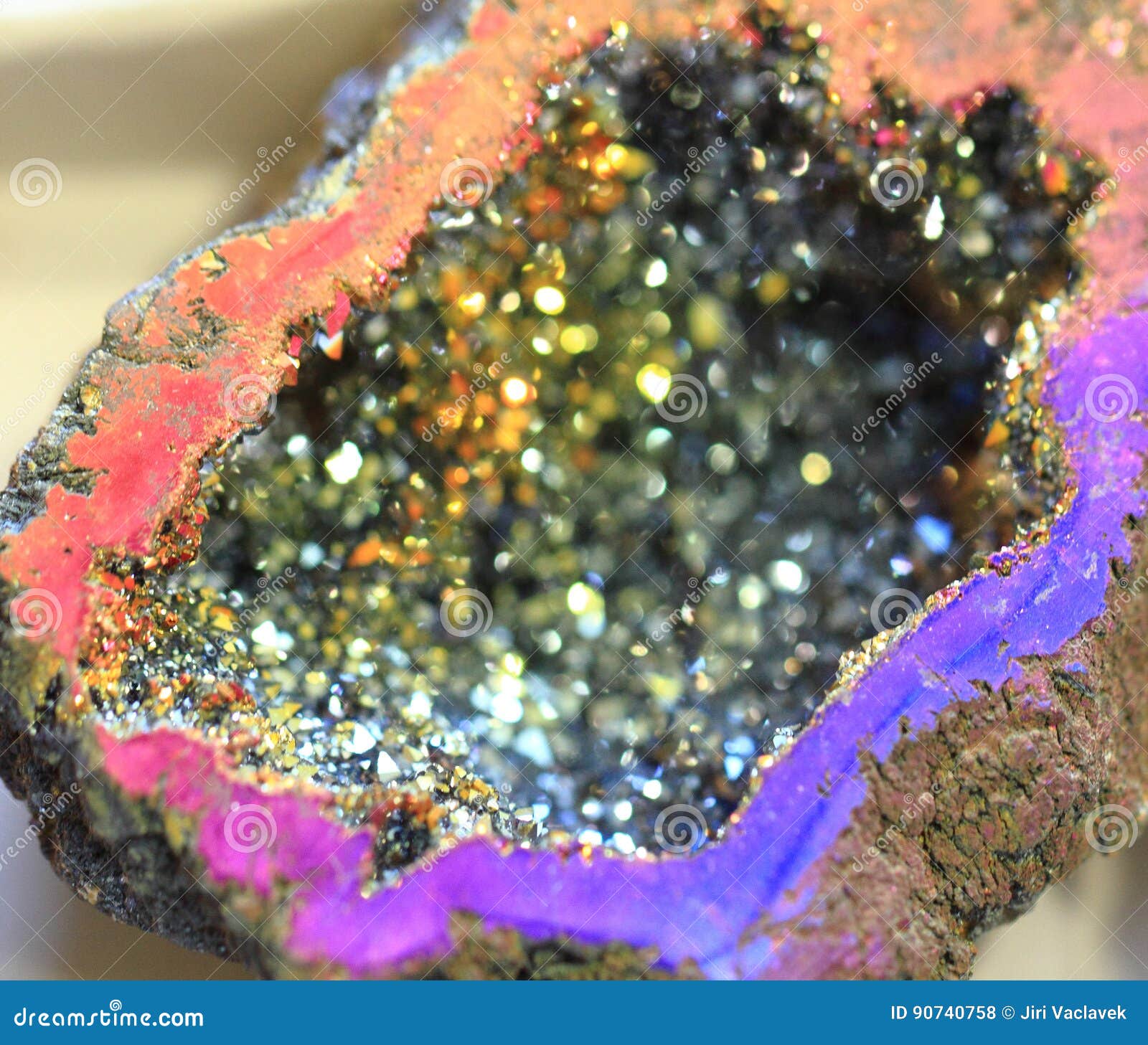 Rainbow crystal texture stock photo. Image of mineralogy - 90740758