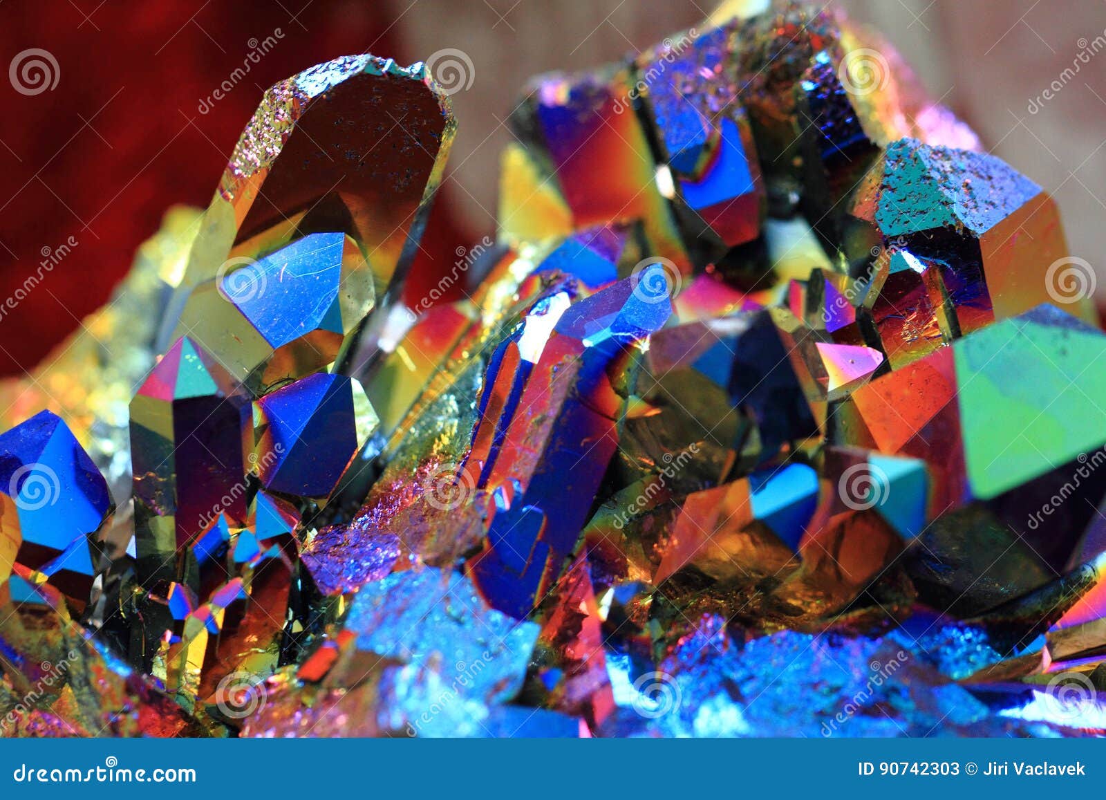 Rainbow crystal texture stock image. Image of nature - 90742303