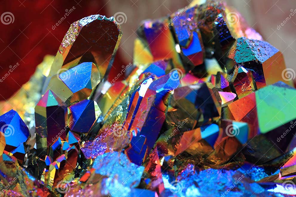 Rainbow crystal texture stock image. Image of nature - 90742303