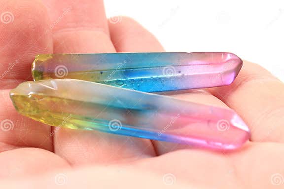 Rainbow crystals isolated stock photo. Image of luxurious - 184206772