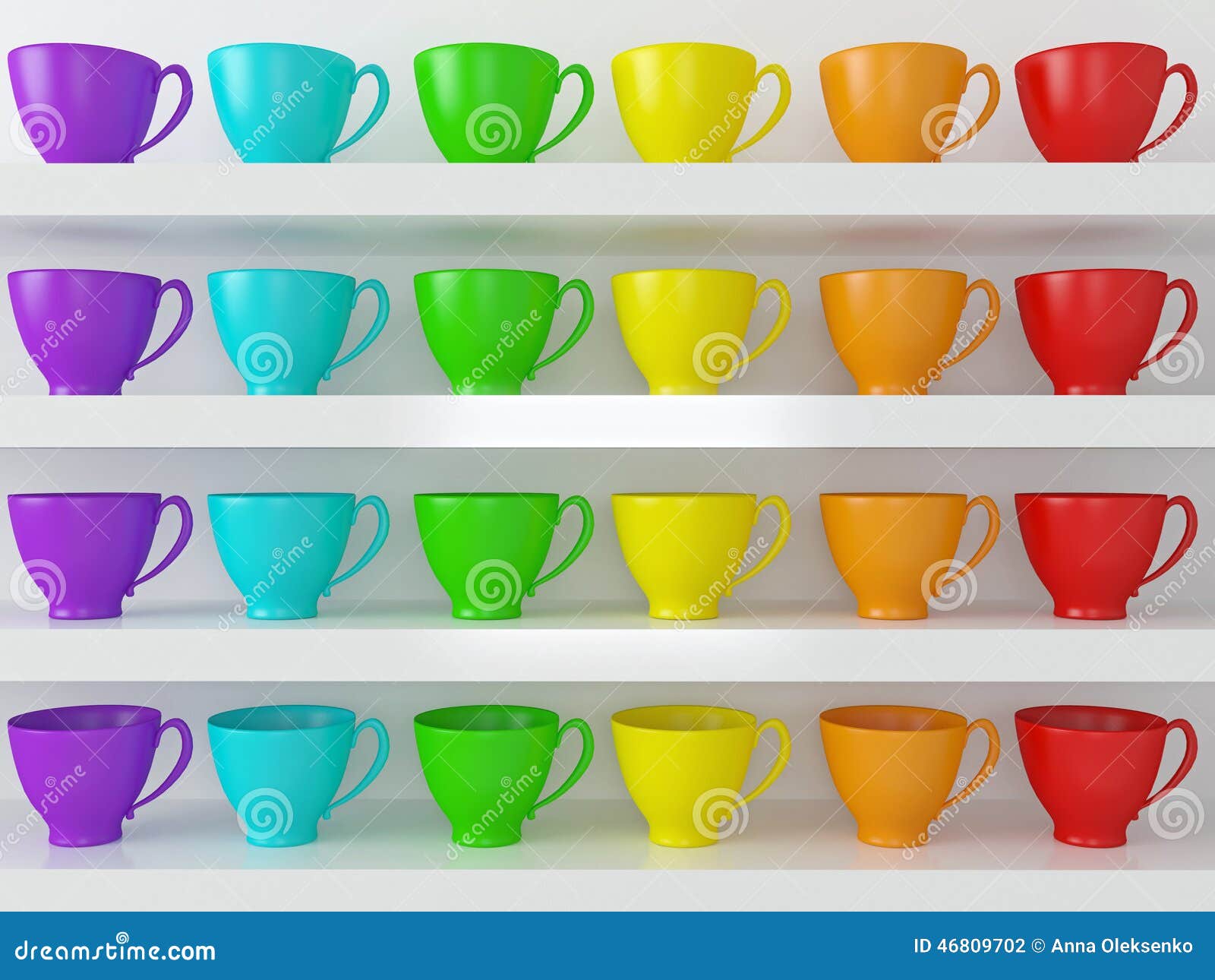 Rainbow Cups Stock Photography | CartoonDealer.com #19181354