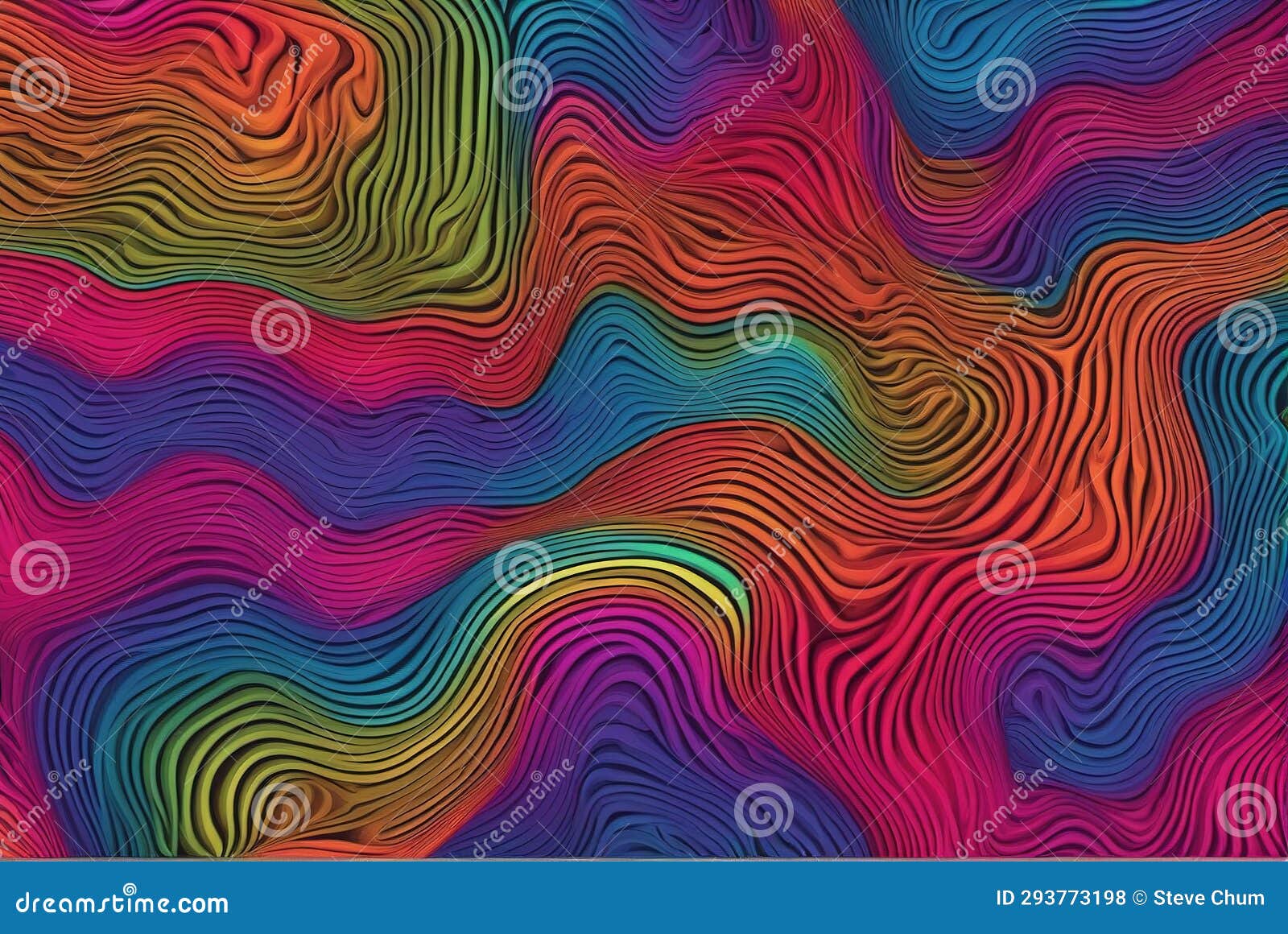 Rainbow Curve Lines Wallpaper Background Stock Illustration ...