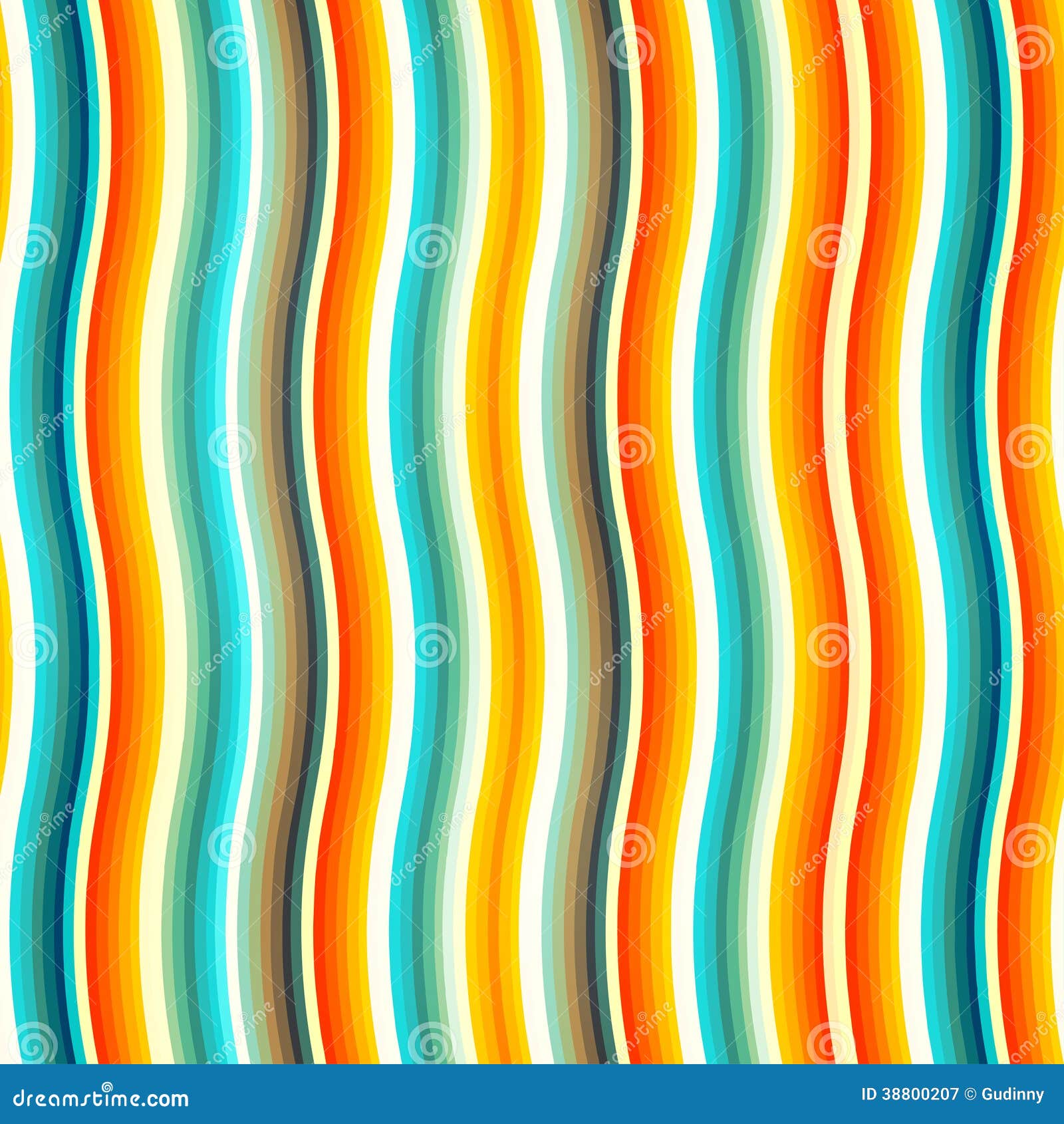 Rainbow Curves Seamless Pattern Stock Vector - Illustration of decay ...