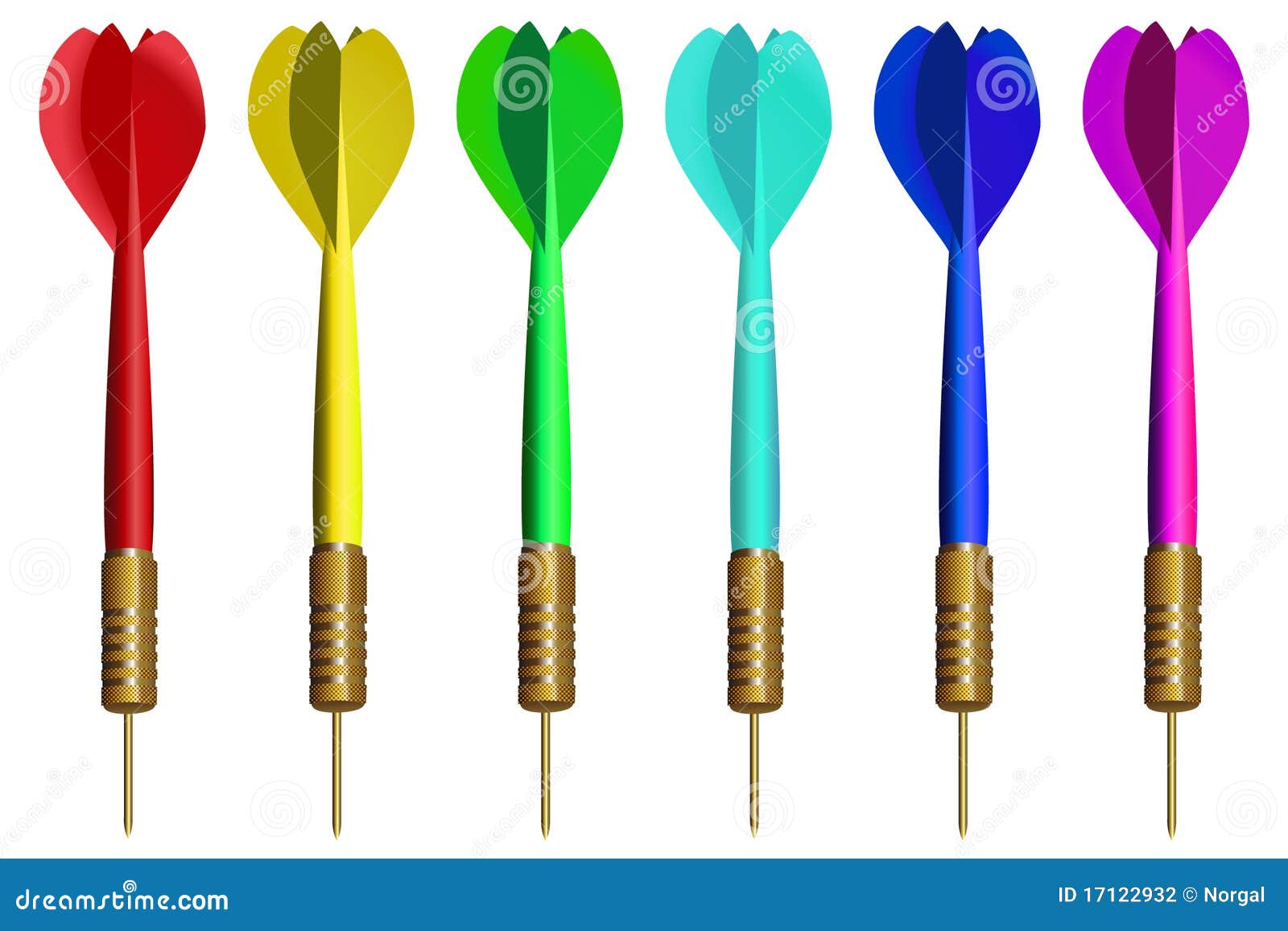 Rainbow darts stock vector. Illustration of black, circle - 17122932