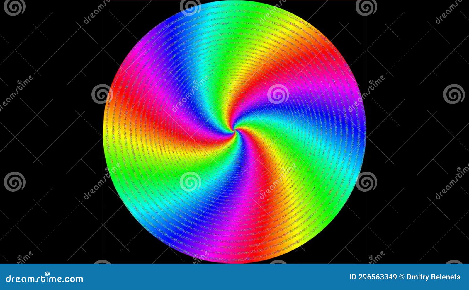 Rainbow Depth - Animated Circular Fractal Pattern Stock Video - Video ...